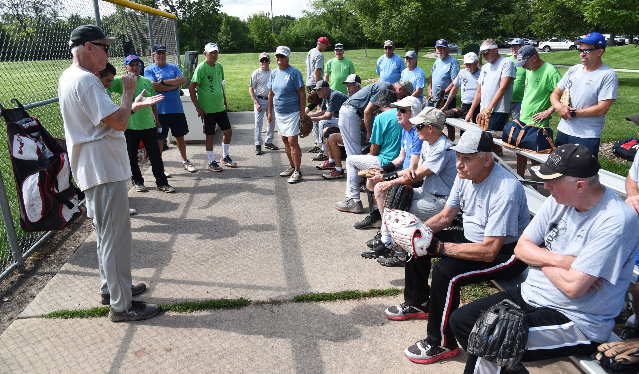 A way to stay young: PLAY BALL with some pals in a senior softball ...