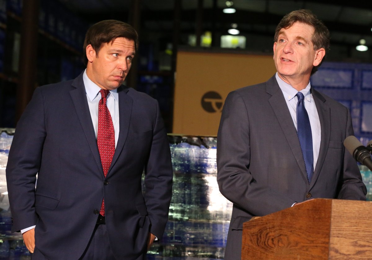 times 2020 gov ron desantis and former surgeon general scott rivkees at ...