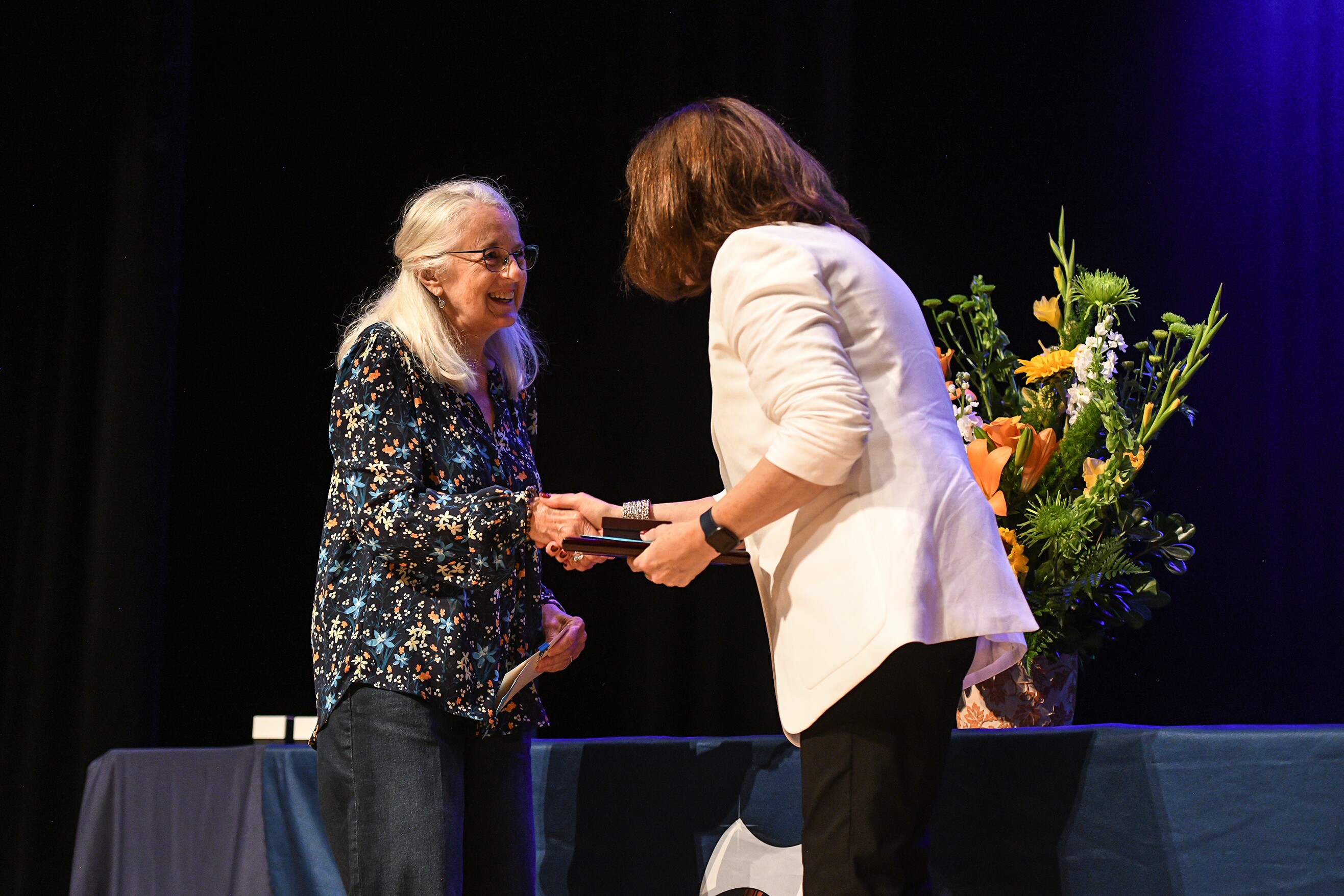 photos by madelyn haasken bemidji pioneer deb ostman left receives the ...