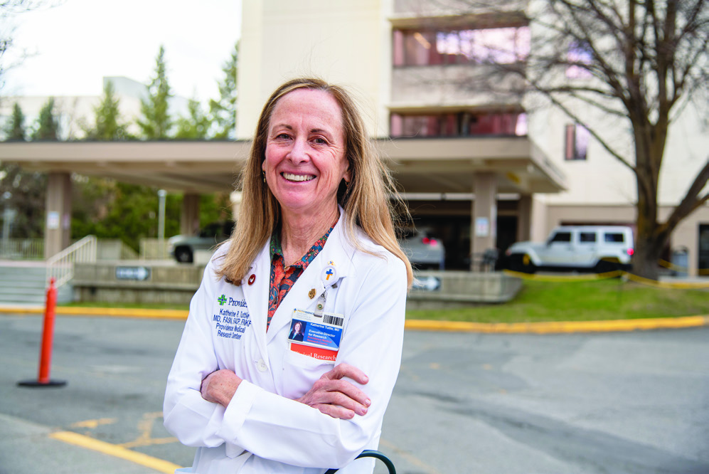JESSE TINSLEY/THE SPOKESMAN-REVIEW Dr. Katherine Tuttle stands April 5 ...